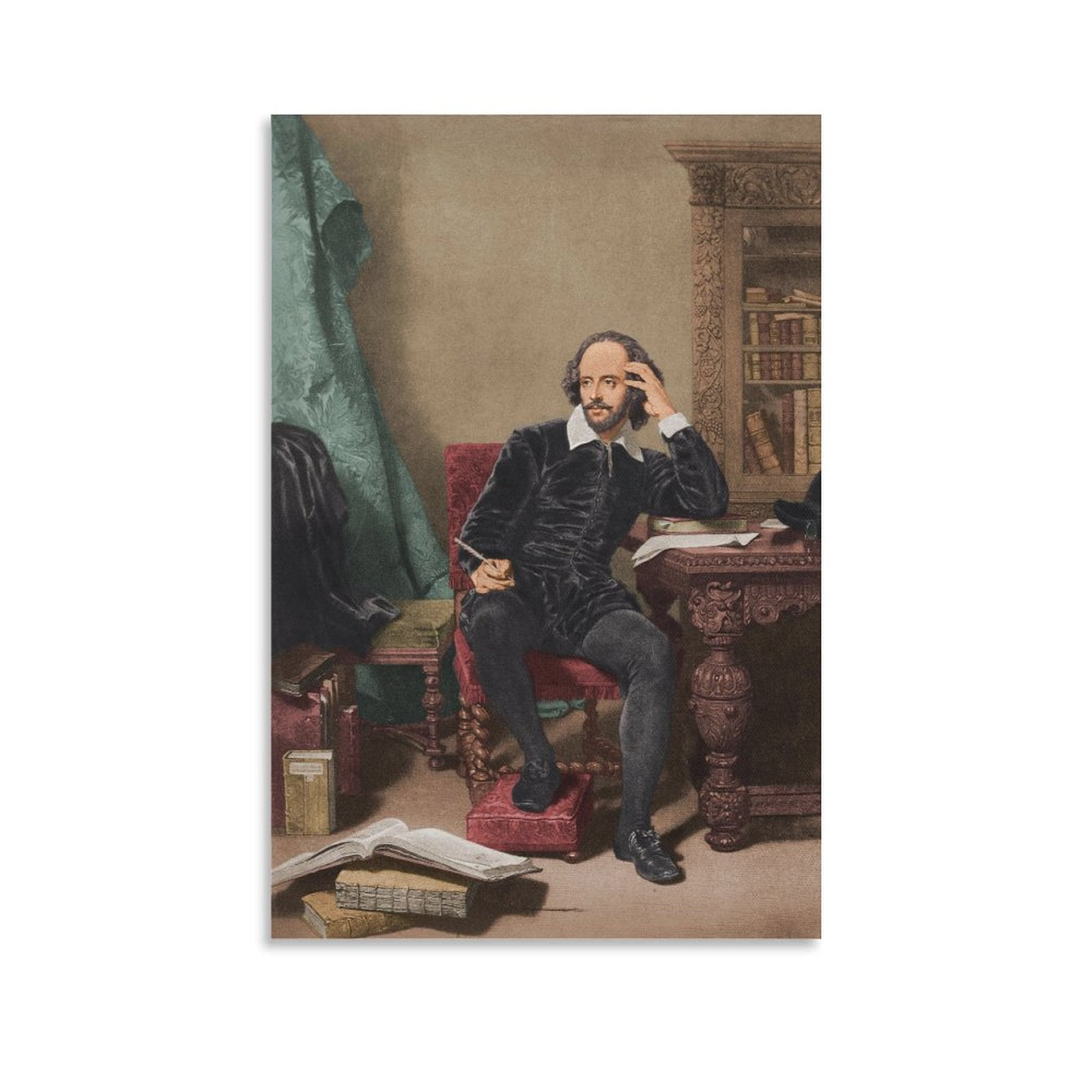 William Shakespeare Playwright Poster Artworks Picture Print Poster ...