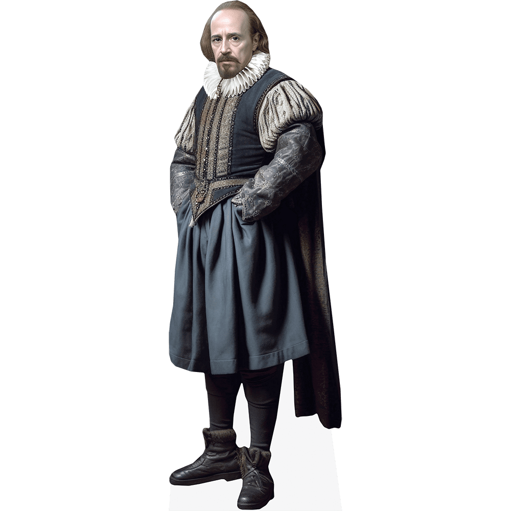 William Shakespeare (Ruff Collar) Mini Cardboard Cutout Standee ...
