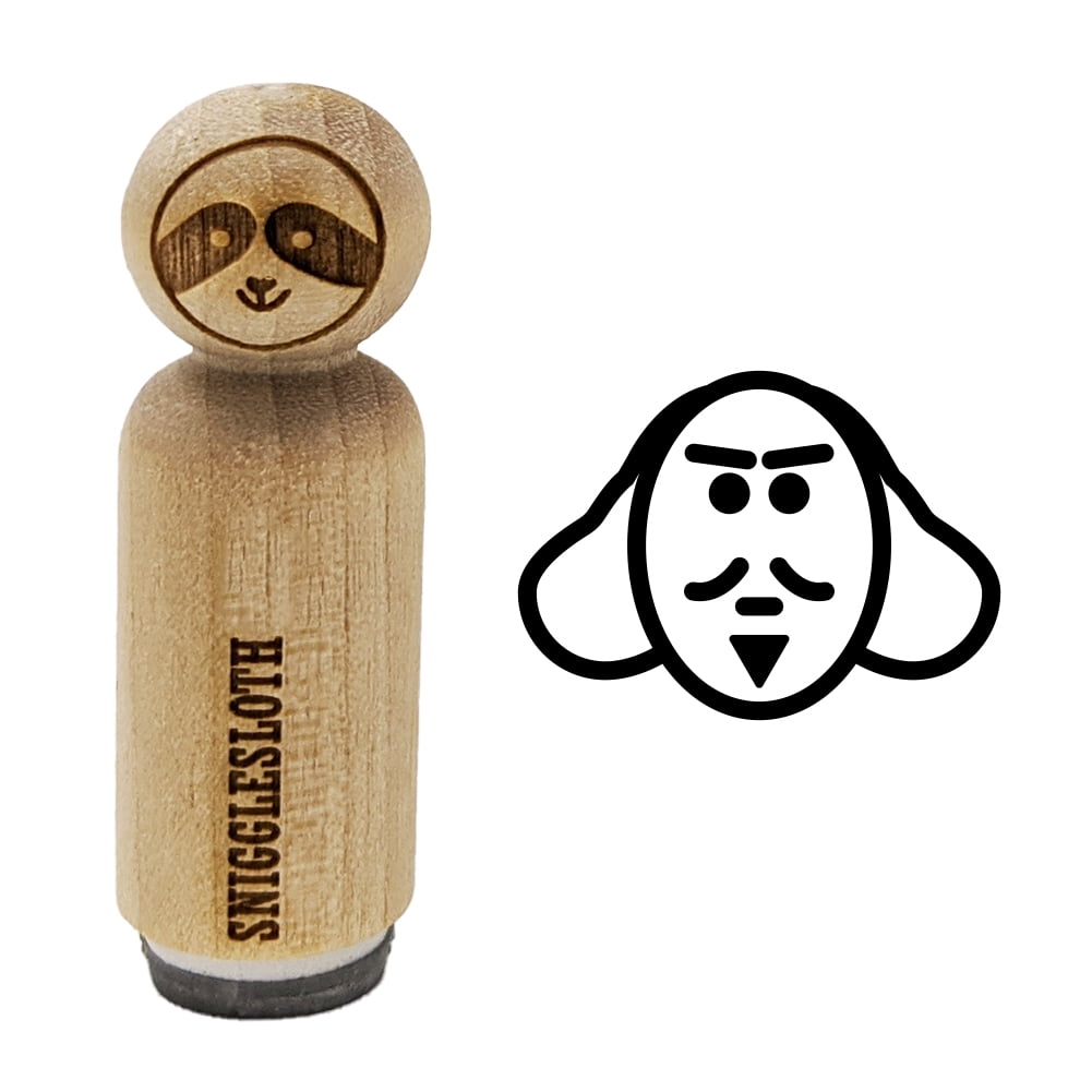 William Shakespeare Theater Doodle Rubber Stamp for Scrapbooking ...