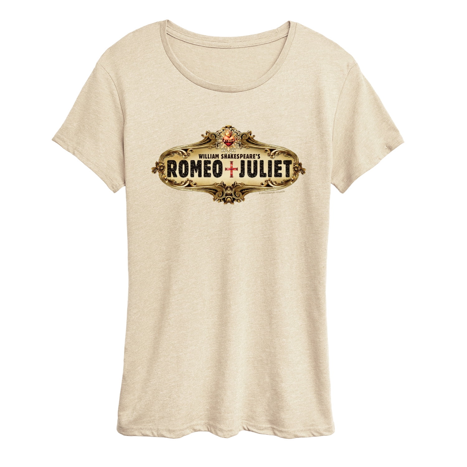 William Shakespeare’s Romeo + Juliet - Gold Logo - Women's Short Sleeve ...