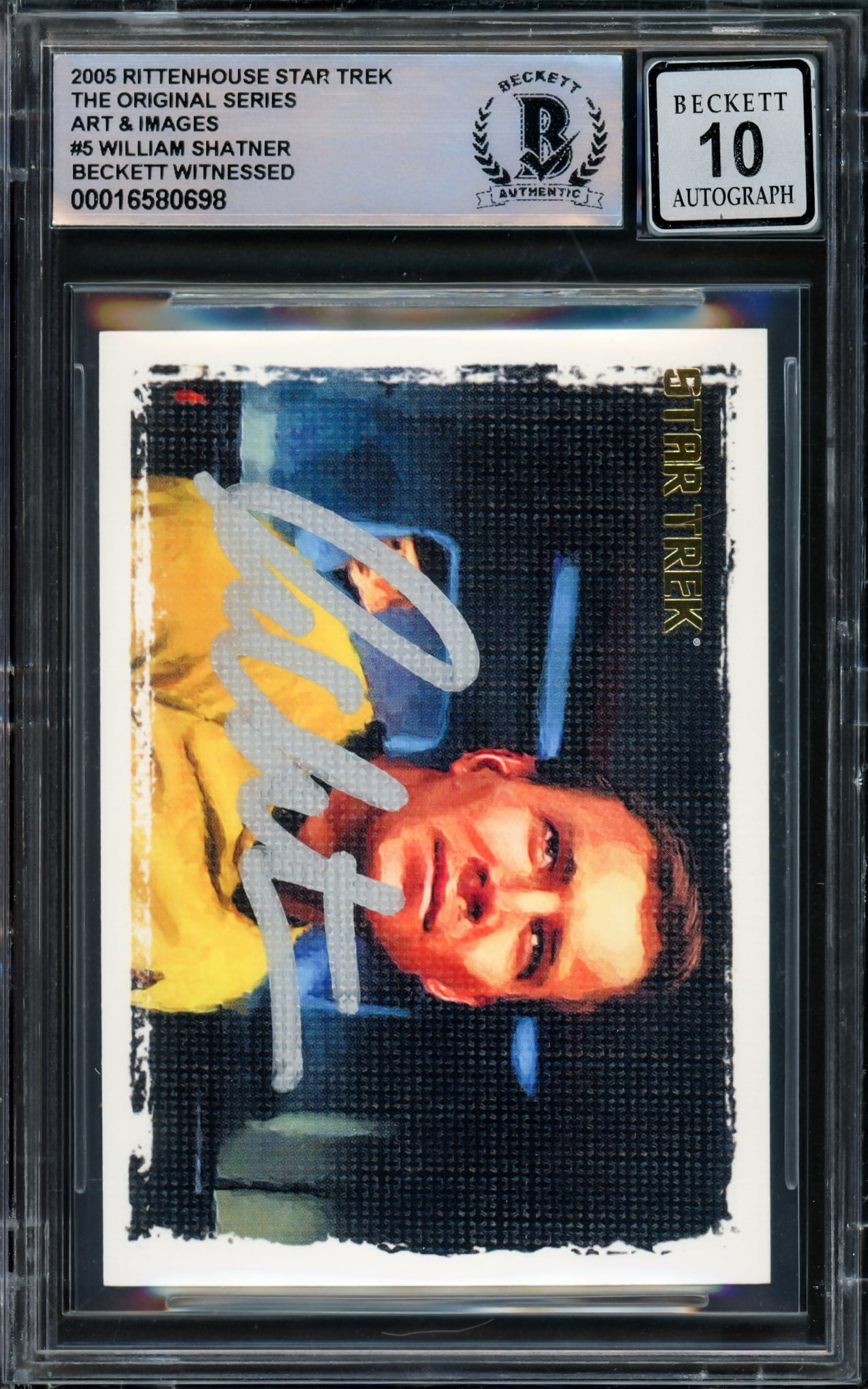 William Shatner Autographed 2005 Rittenhouse Art & Images Card #5 Star ...