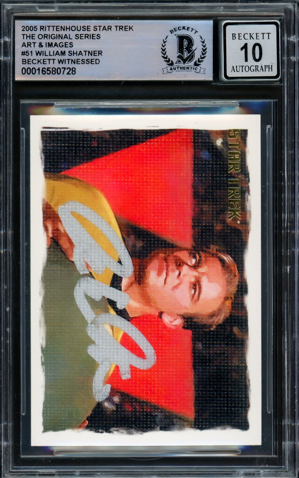 William Shatner Autographed 2005 Rittenhouse Art & Images Card #51 Star ...