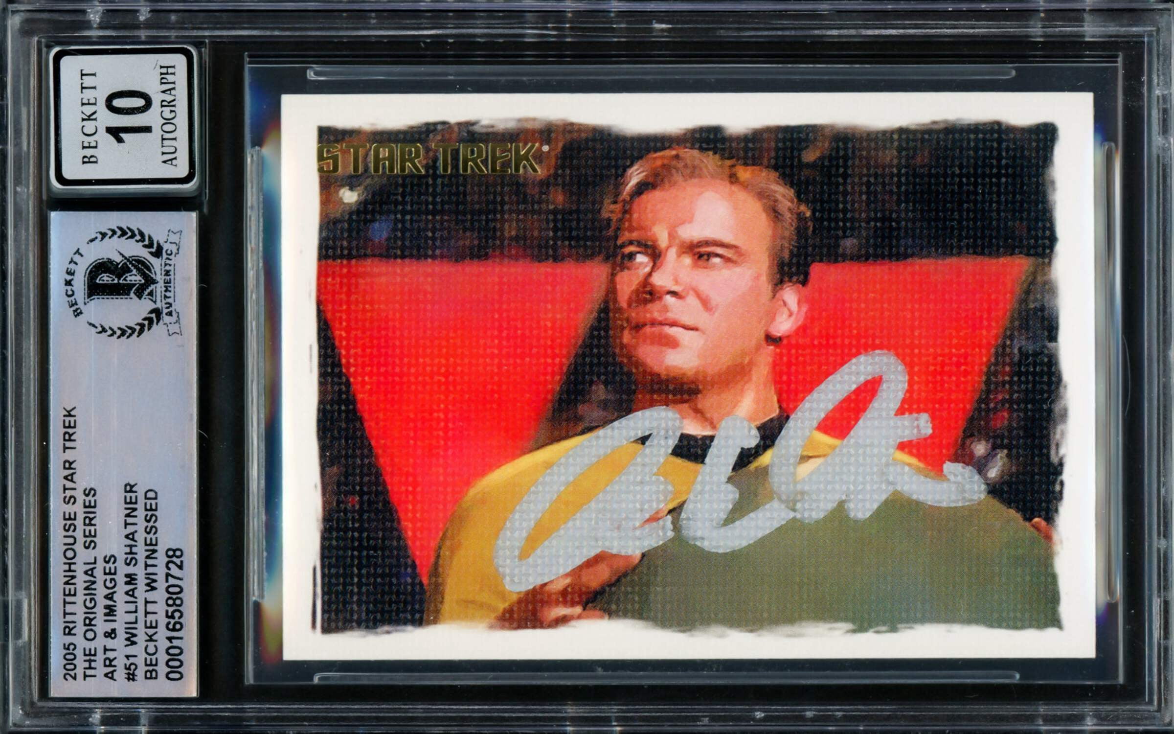 William Shatner Autographed 2005 Rittenhouse Art Images Card #51 Star ...