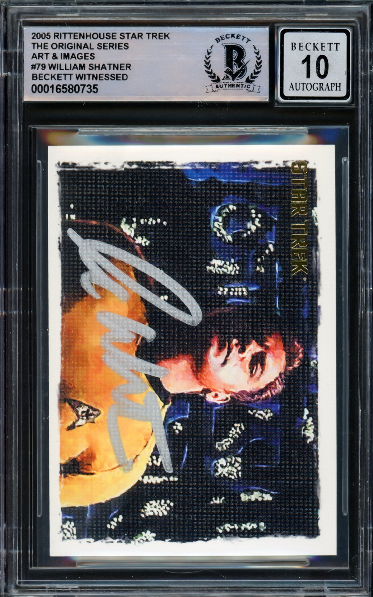 William Shatner Autographed 2005 Rittenhouse Art & Images Card #79 Star ...
