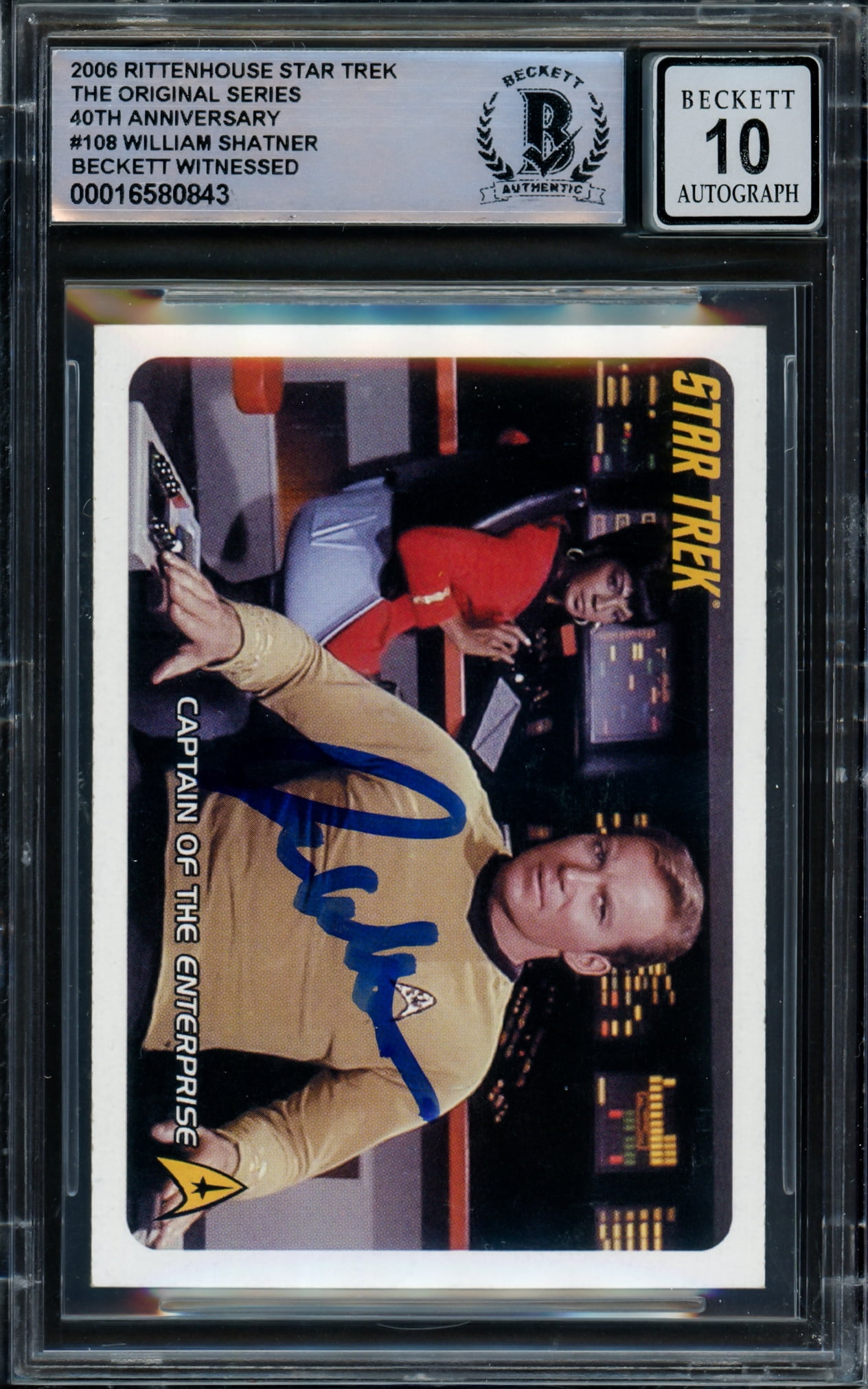 William Shatner Autographed 2006 Rittenhouse Card #108 Star Trek ...