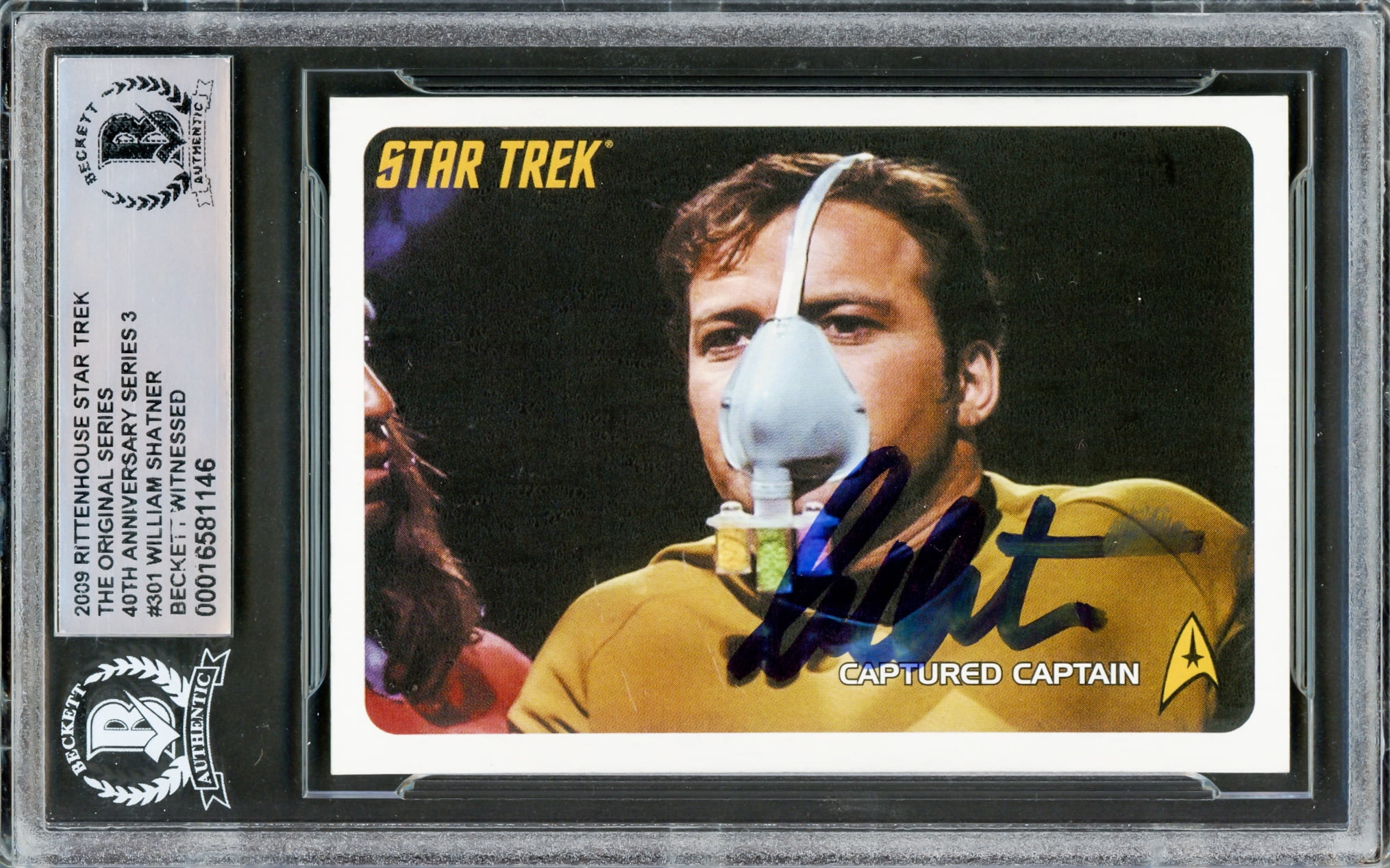 William Shatner Autographed 2009 Rittenhouse Card #301 Star Trek ...
