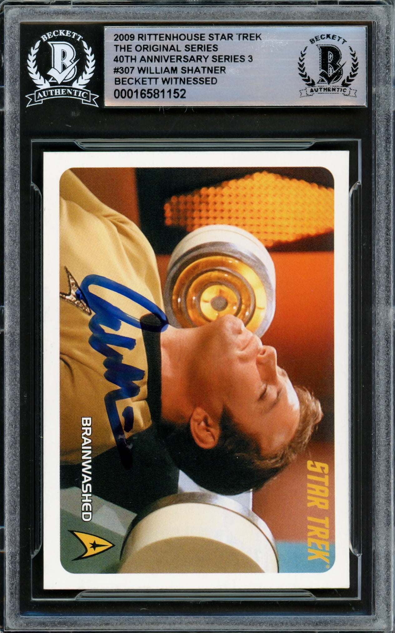 William Shatner Autographed 2009 Rittenhouse Star Trek 40th Anniversary ...