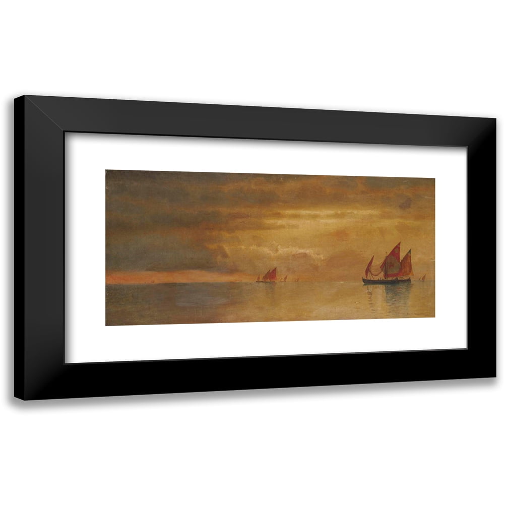 William Stanley Haseltine 14x9 Black Modern Framed Museum Art Print ...