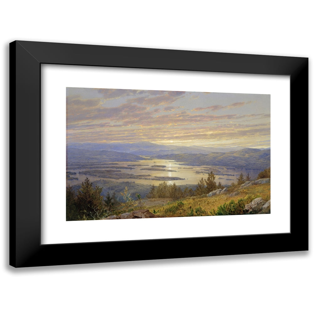 William Trost Richards 24x17 Black Modern Framed Museum Art Print ...