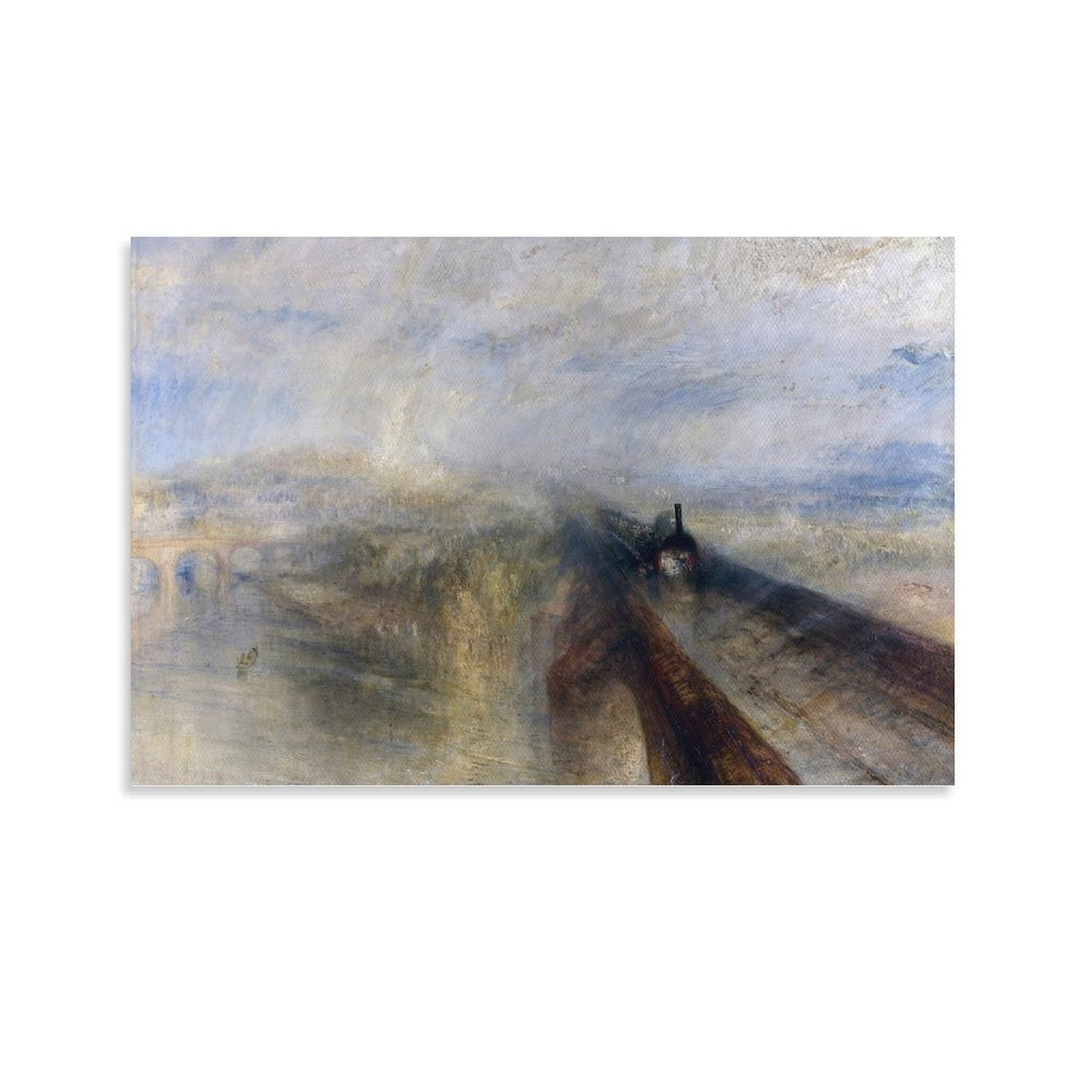 William Turner Steam & Speed Great Western Railroad Poster Canvas ...