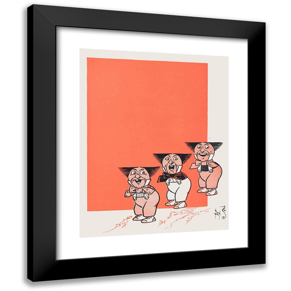 William Wallace Denslow 12x14 Black Modern Framed Museum Art Print ...