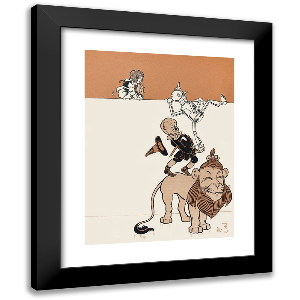William Wallace Denslow 12x14 Black Modern Framed Museum Art Print ...