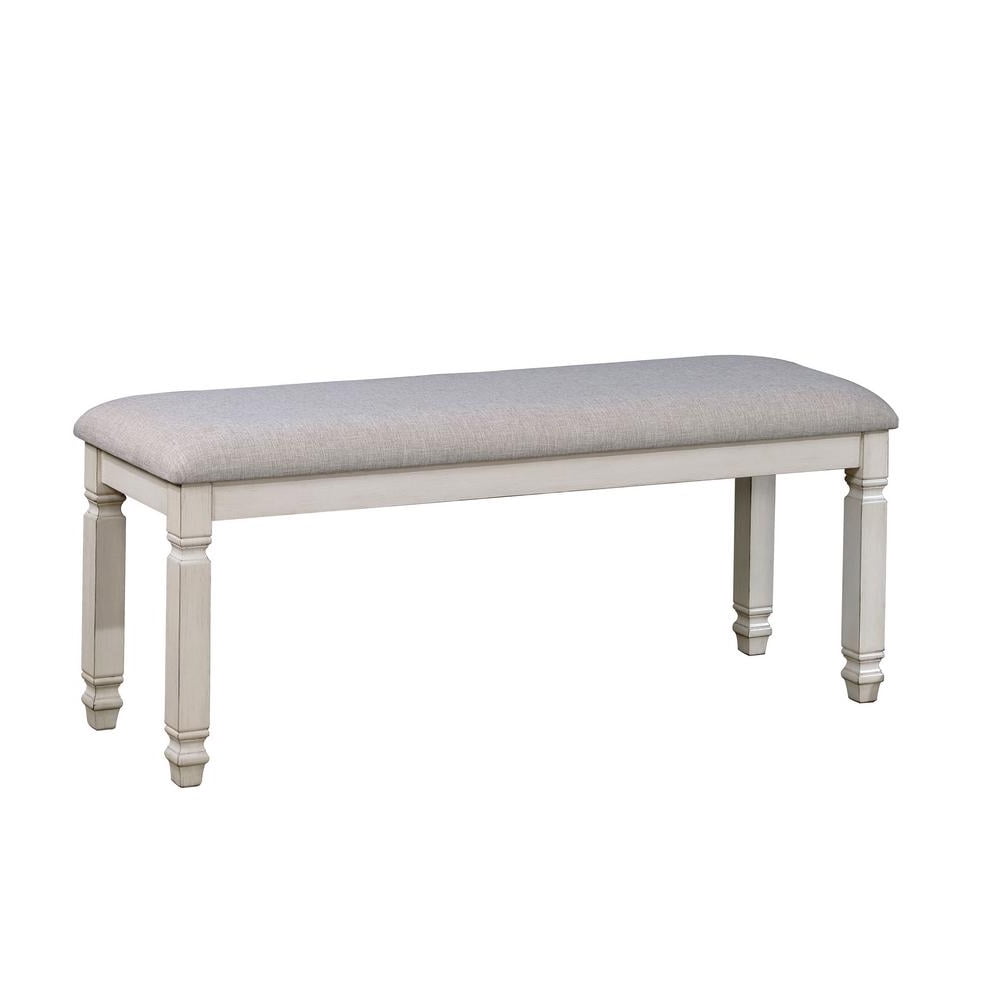 William's Home Furnishing Antique White Kaliyah Bench - Walmart.com