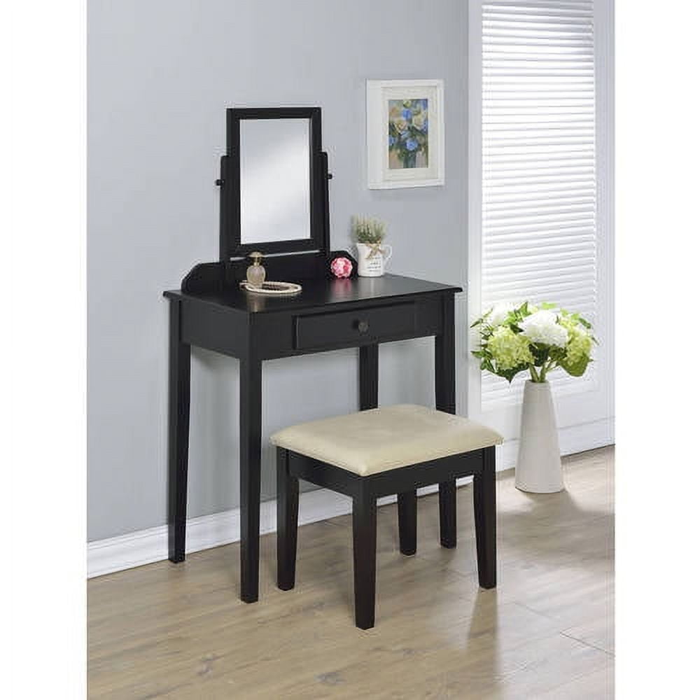 Williams Import Sky 3-Piece Vanity Set with Mirror and Stool, Elegant ...