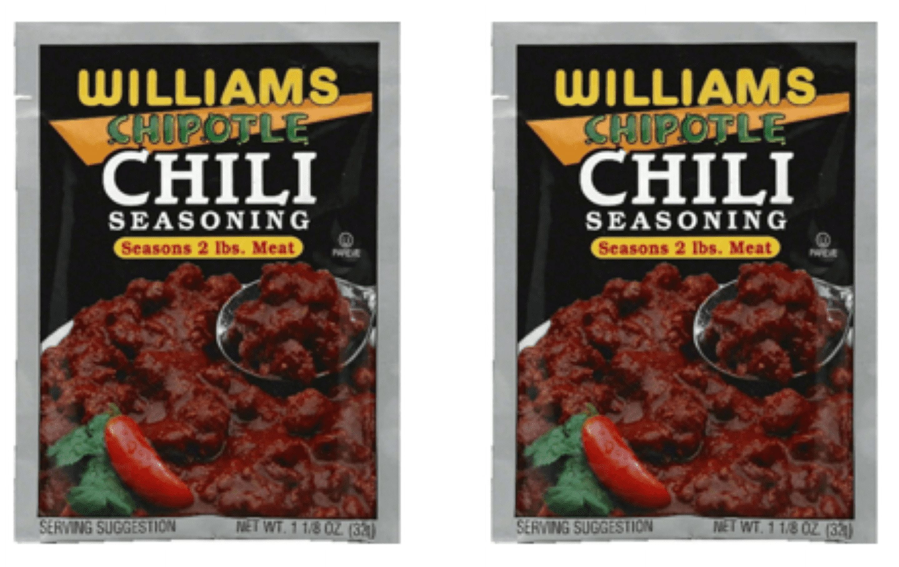 Williams Chili Seasoning, Chipotle, 1.1/8 oz - Quantity of 2 - Walmart.com