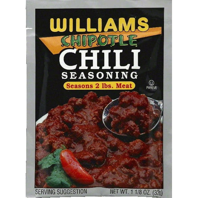 Williams Chili Seasoning, Chipotle, 1.125 oz - Walmart.com