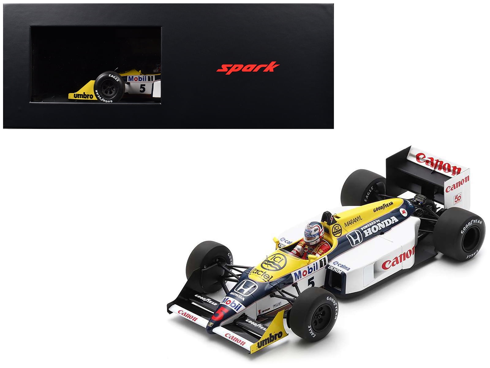 Williams FW11B #5 Nigel Mansell "Williams-Honda" Winner Formula One F1 ...