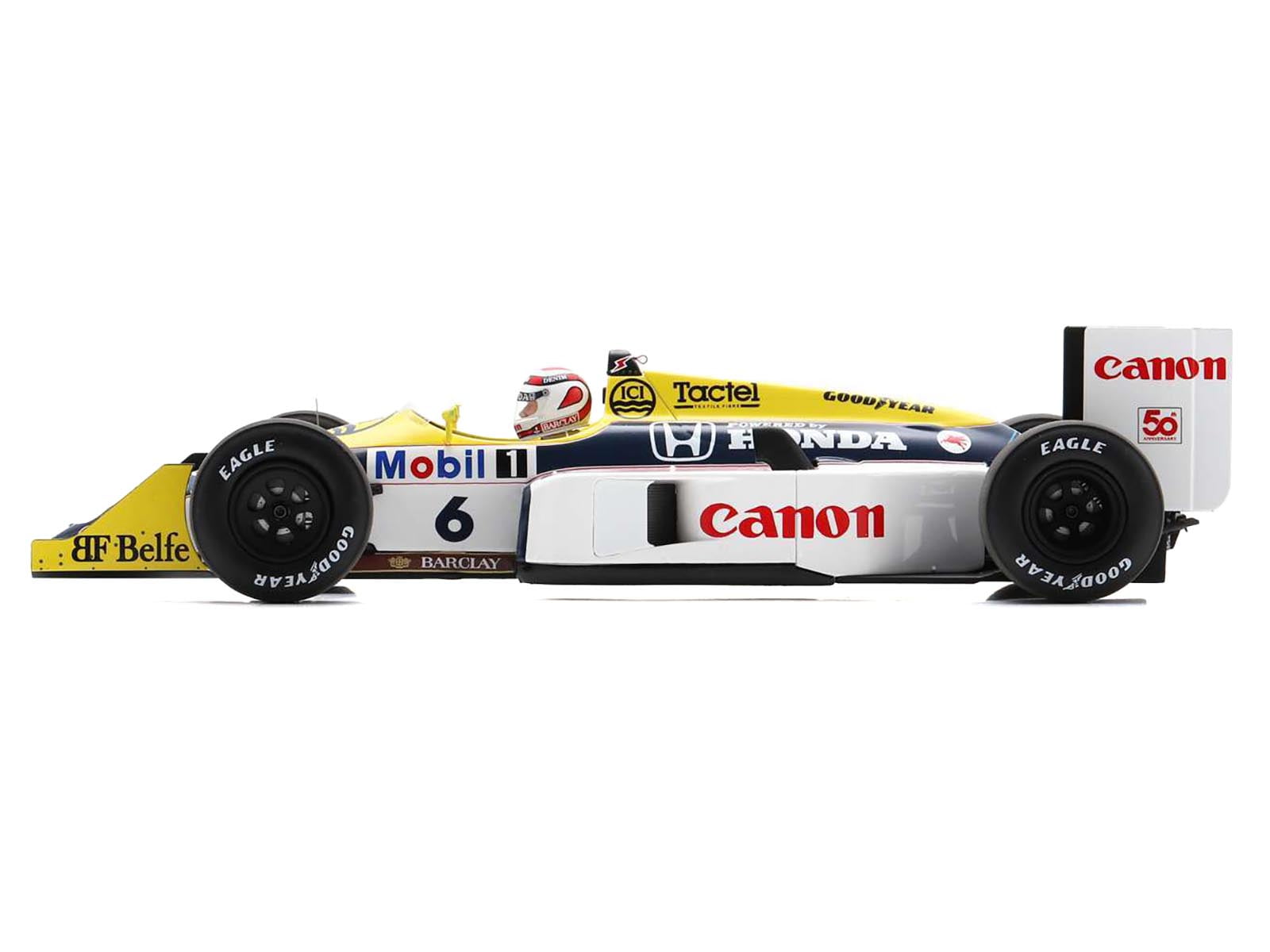 Williams FW11B #6 Nelson Piquet "Williams-Honda" Winner Formula One F1 "Italian GP" (1987) and ...