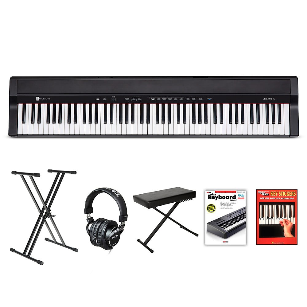 Williams Legato IV Full Size Electric Keyboard with Weighted Keys ...