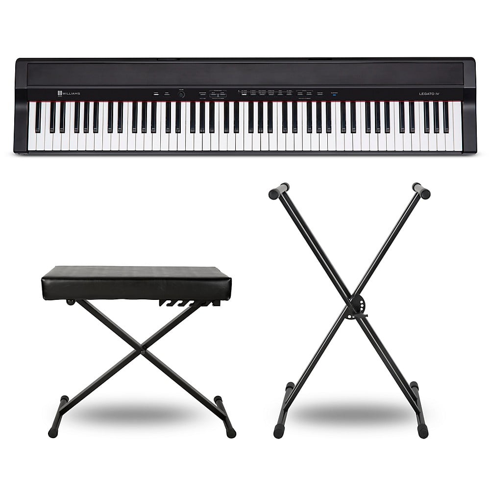 Williams Legato IV Professional Digital Piano with Weighted Keys, Organ ...
