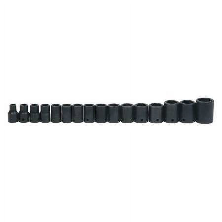 Williams MS-4-16RC 16-Piece 1/2-Inch Drive Metric Shallow 6 Point ...