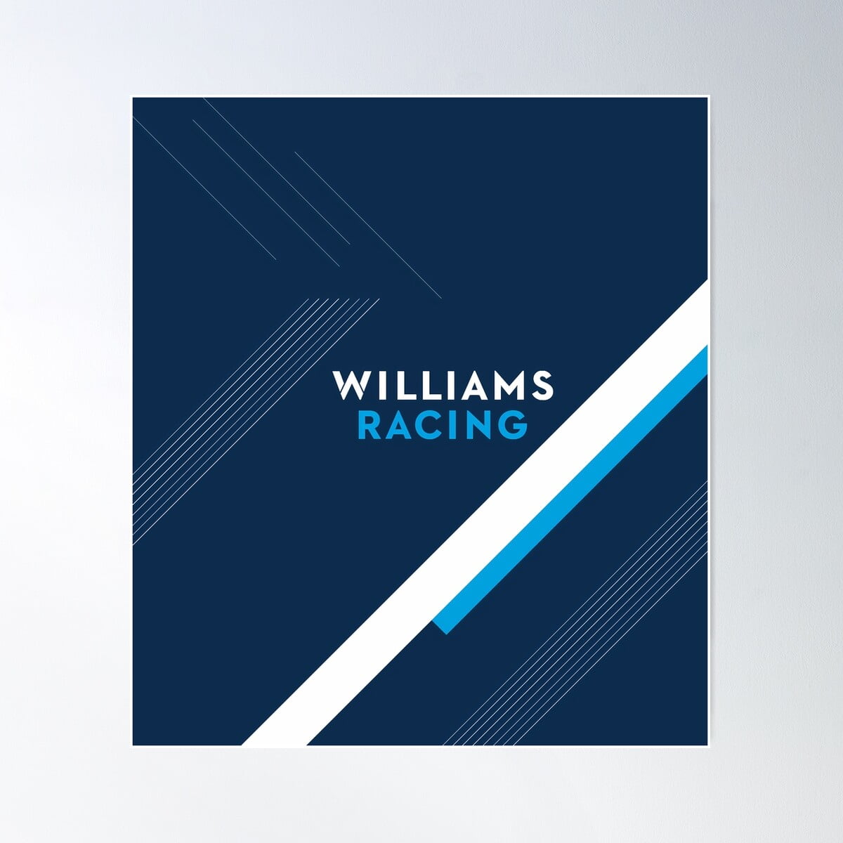 Williams Racing 2025 Modern Livery Concept Merch - Geometric F1 Design ...