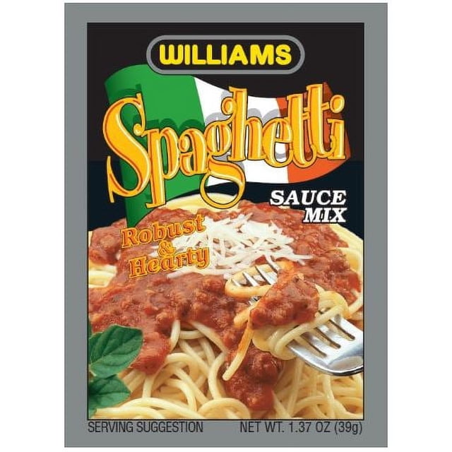 Williams Dry Packet Spaghetti Sauce Mix 1.37oz - Savory and Tangy ...