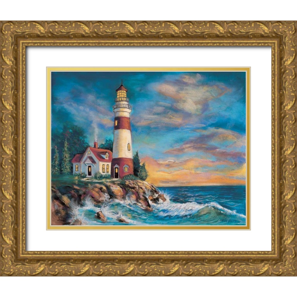 Williams, Todd 32x26 Gold Ornate Wood Framed with Double Matting Museum ...