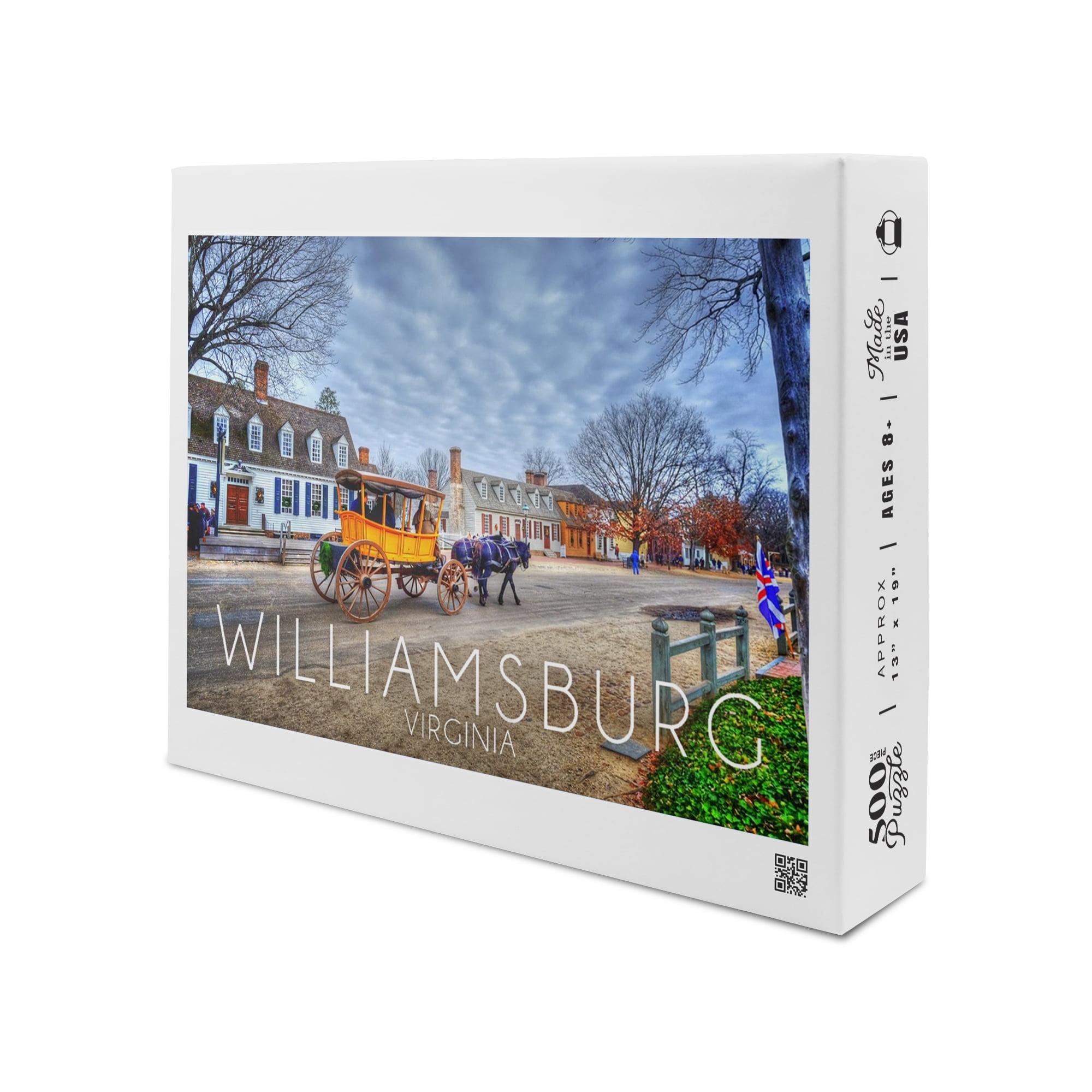 Williamsburg, Virginia, Horse and Buggy (19x27 inches, Premium 500 ...