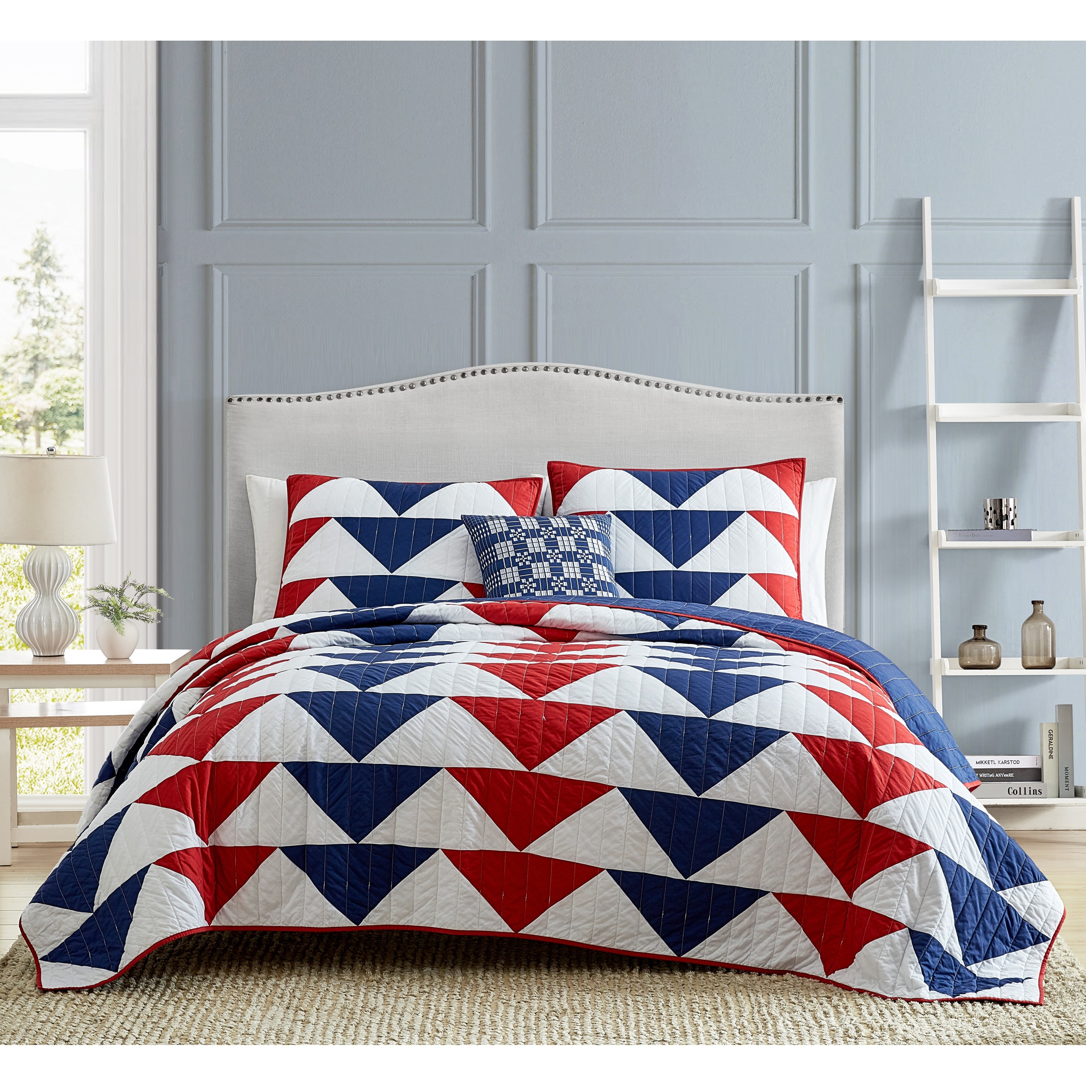 Williamsburg Washington Geese Quilt Set - Full/Queen Queen, Full ...