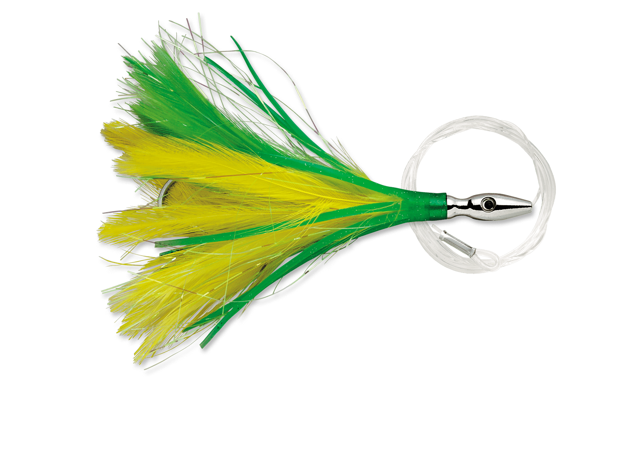 Williamson FFR04YG Flash Feather Rigged Trolling Lure 4" Yellow ...