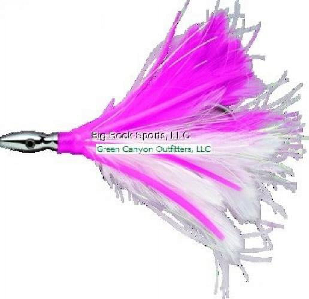 Williamson FFR05PW Flash Feather Rigged Trolling Lure 5" Pink And White ...