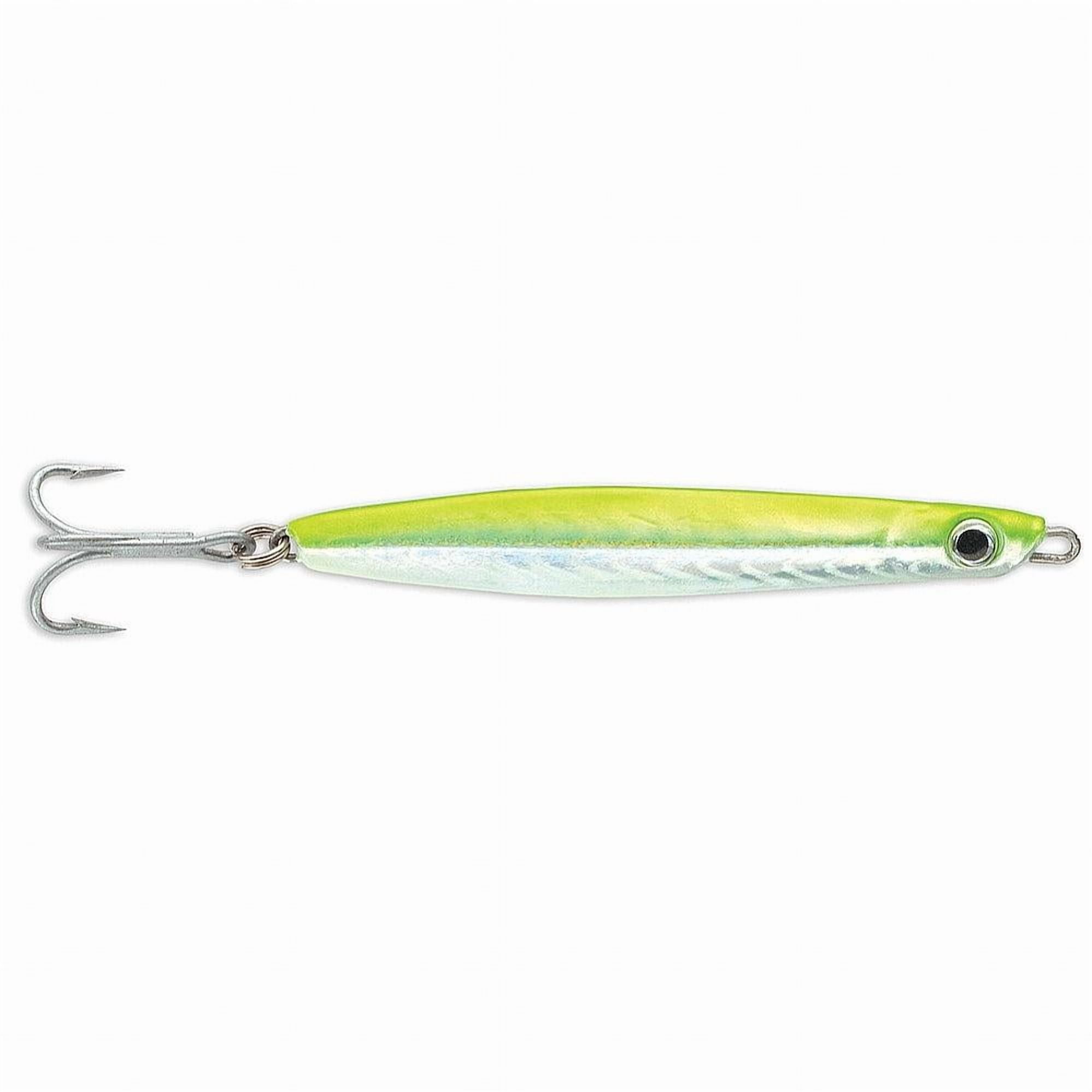 Williamson Gomoku Jig 60 - 3.75" - 2 oz. - Holographic Chartreuse Glow ...