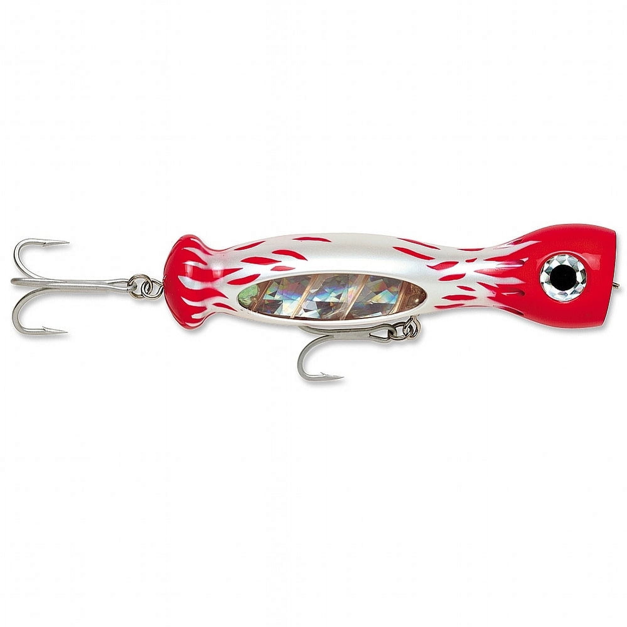 Williamson Jet Popper Red White Flame, 7" Lures - Walmart.com