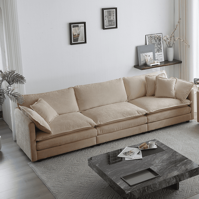 Deep fabric sofa store