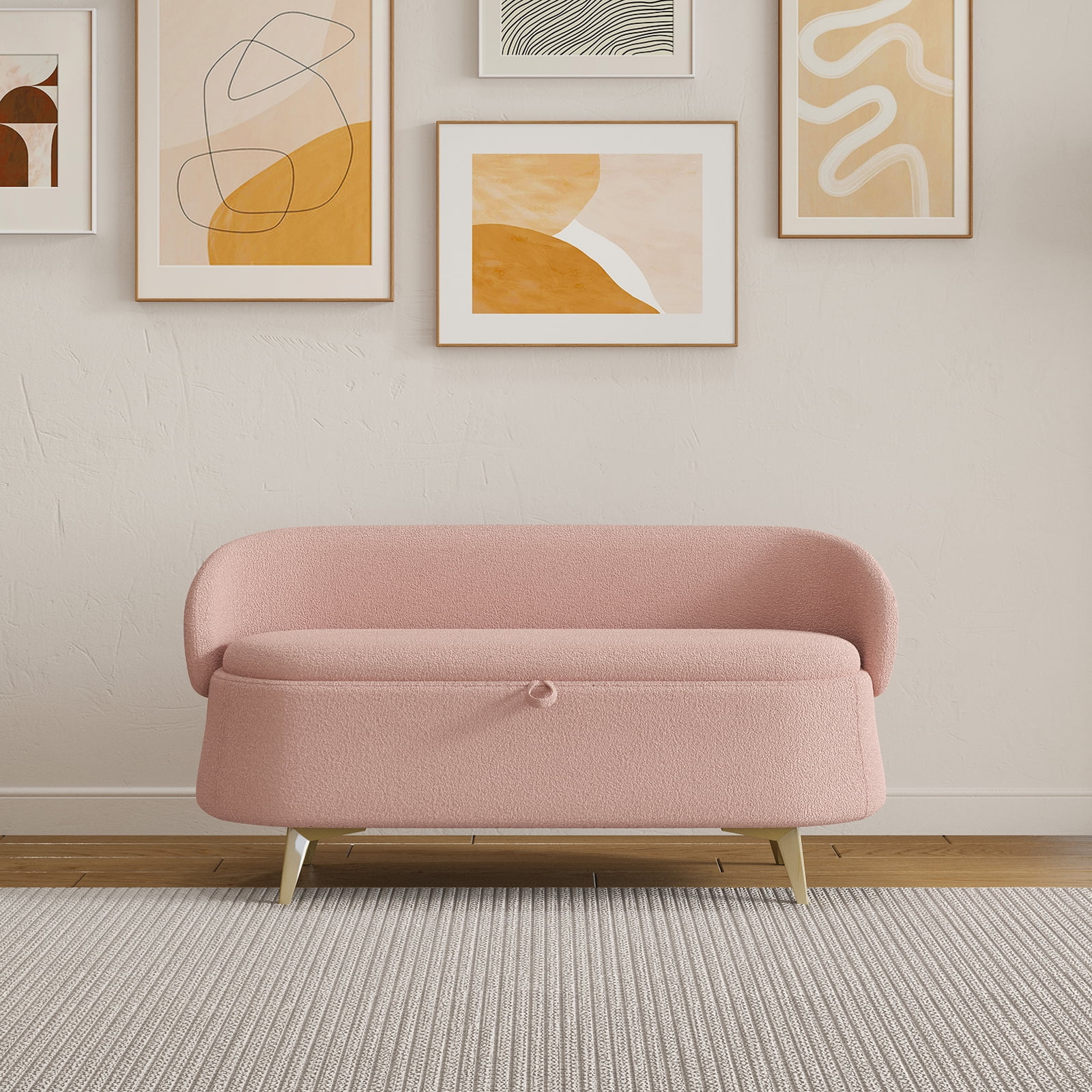 Williamspace 50" Small Couch Sofa Stool Bed End Storage Foot Stools ...