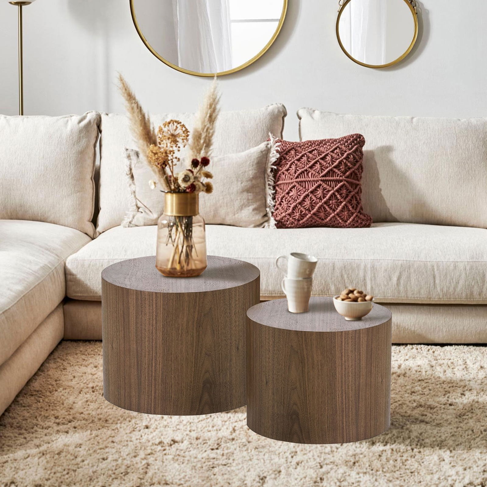 Williamspace Furniture: Set of 2 Round Nesting Coffee Tables, Side End ... Williamspace Furniture: Set of 2 Round Nesting Coffee Tables, Side End ...