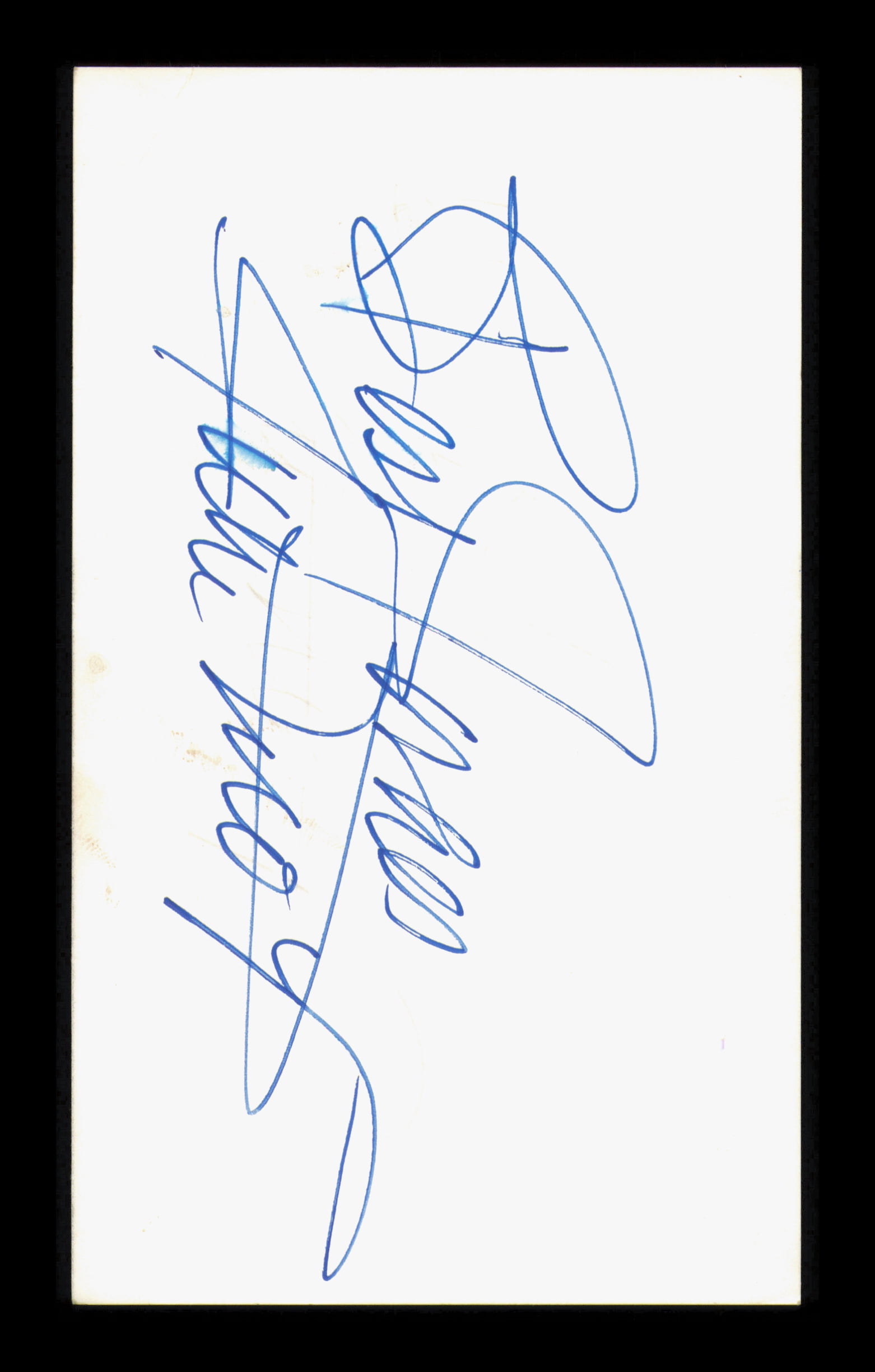 Willie Mays Autographed 3.5x5.5 Postcard New York Mets "Best Wishes ...