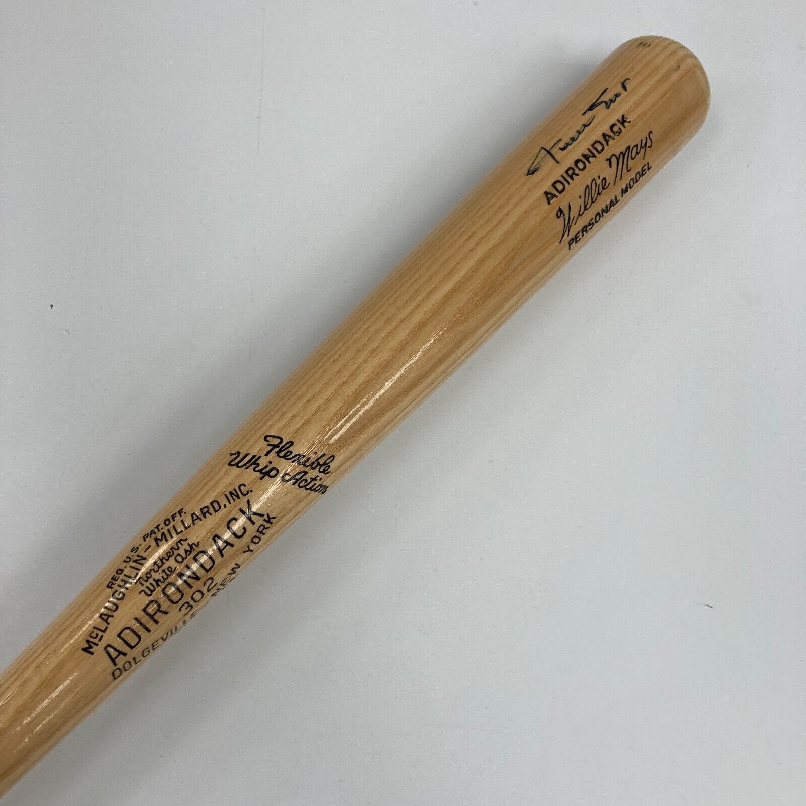 Willie Mays Signed Adirondack Game Model Baseball Bat With PSA DNA ...