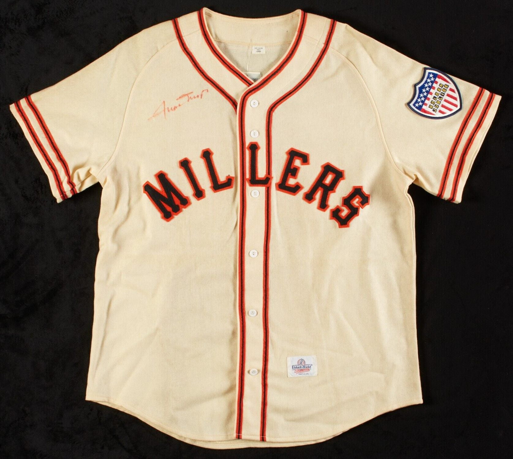 Willie Mays Signed Minneapolis Millers Minor League Jersey Beckett COA ...