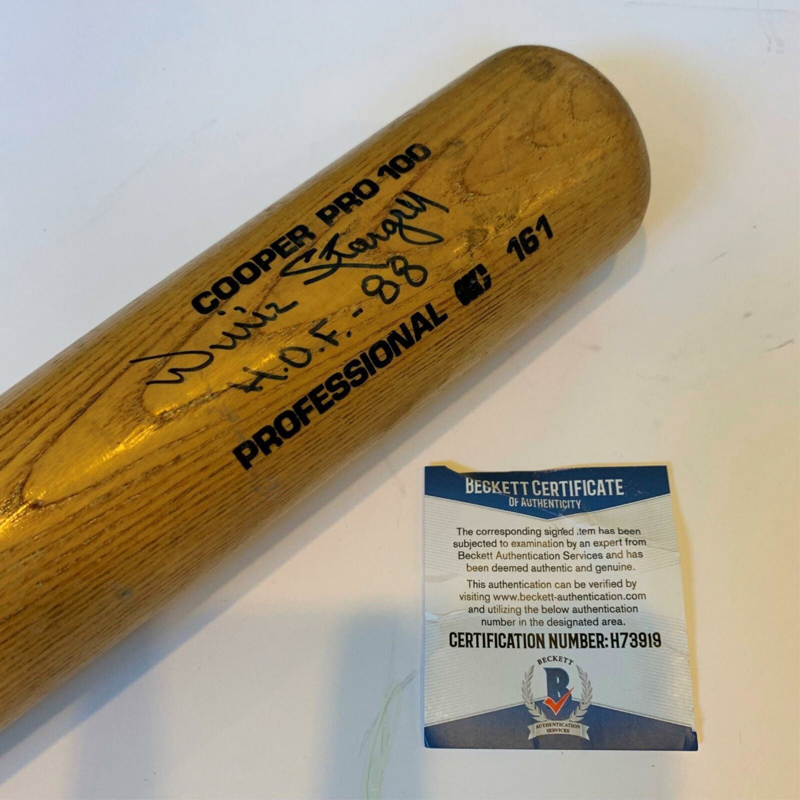 Willie Stargell Hall Of Fame 1988 Signed Game Model Baseball Bat ...