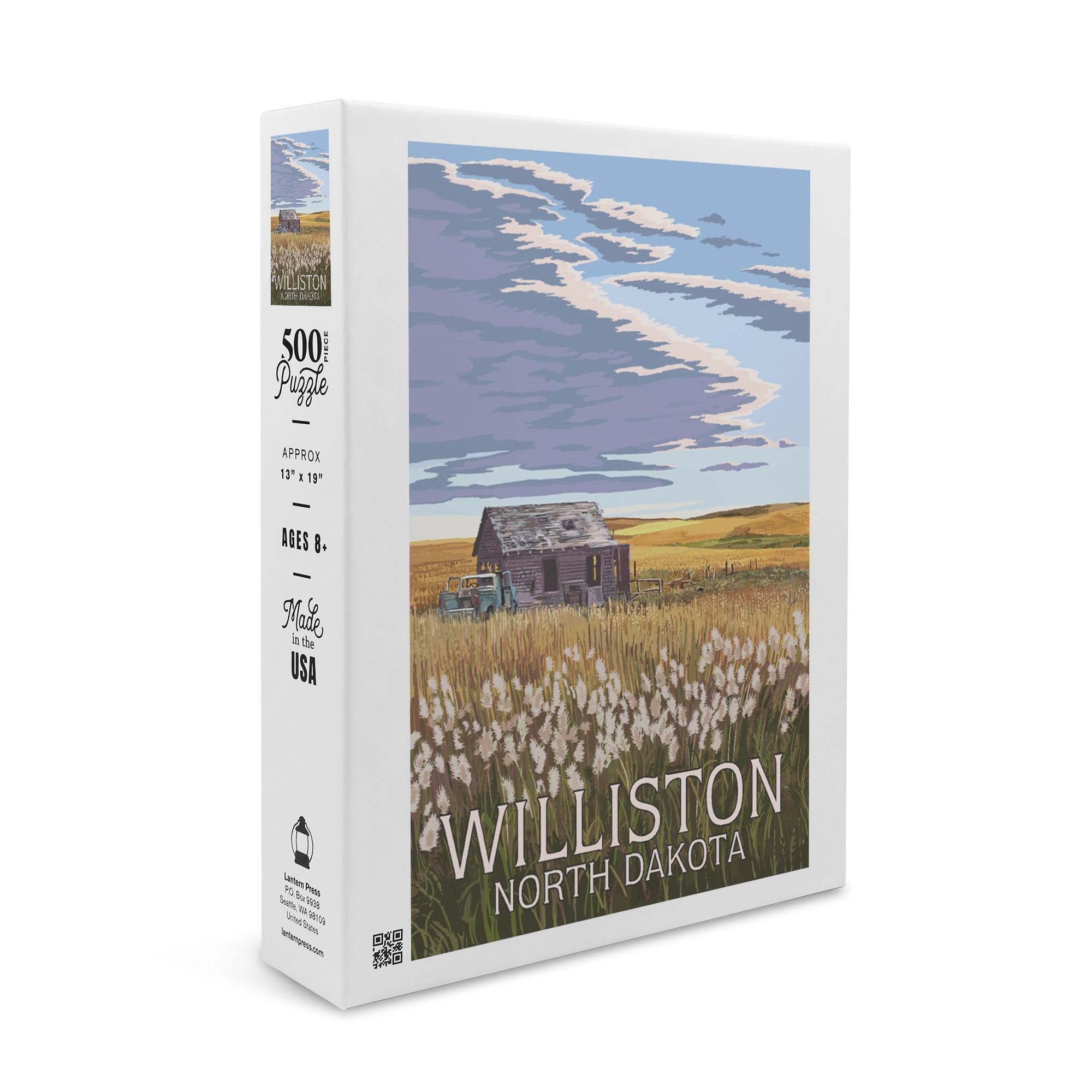 Williston, North Dakota, Wheat Field and Shack (19x27 inches, Premium ...