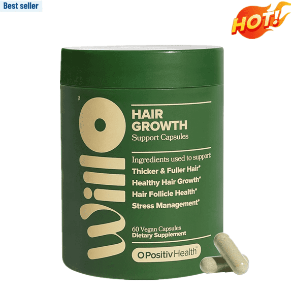 Willo Hair Growth Support for Women – Hair Vitamins with Saw Palmetto ...