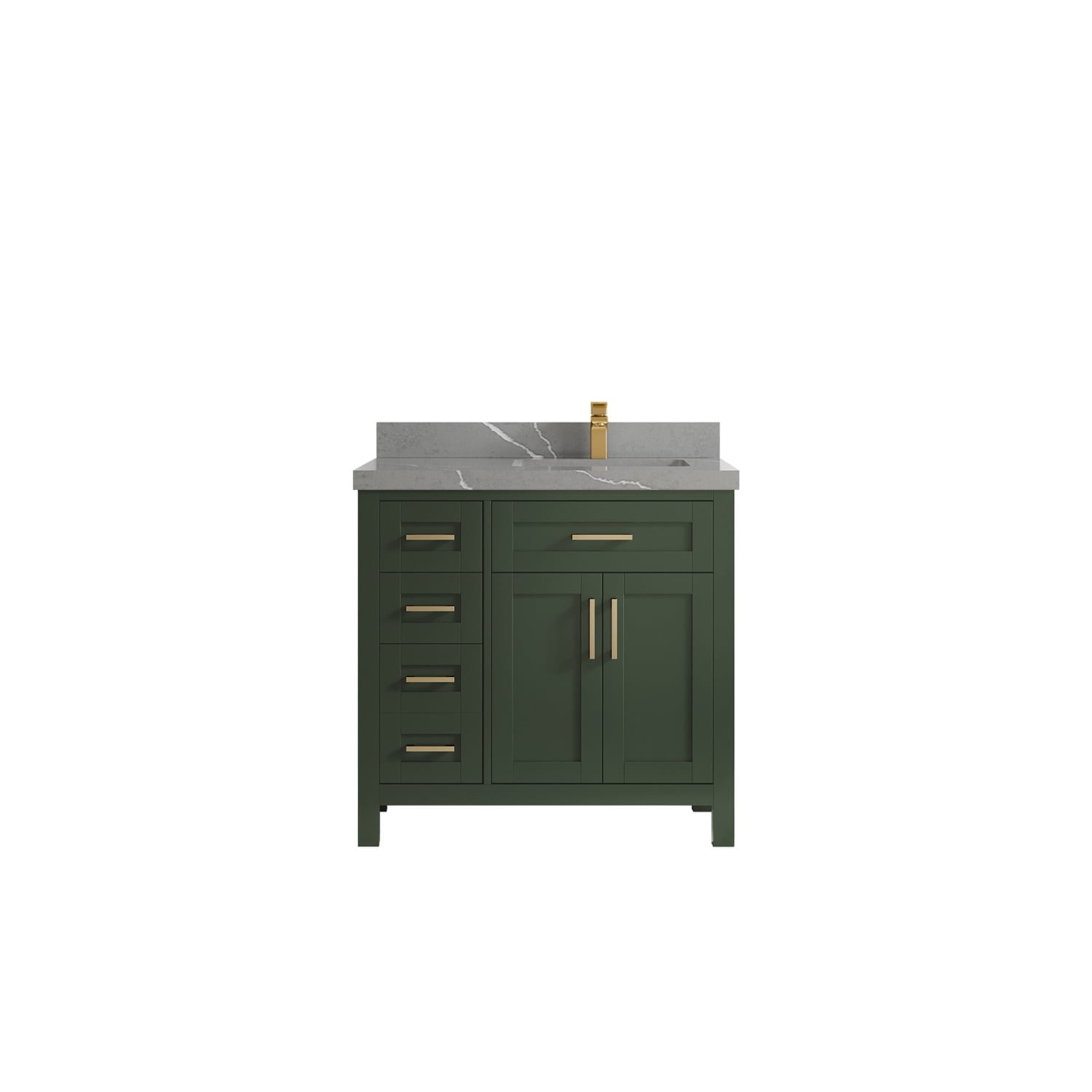 Willow Collections 36 in. W x 22 in. D Cambridge Right Offset Sink ...
