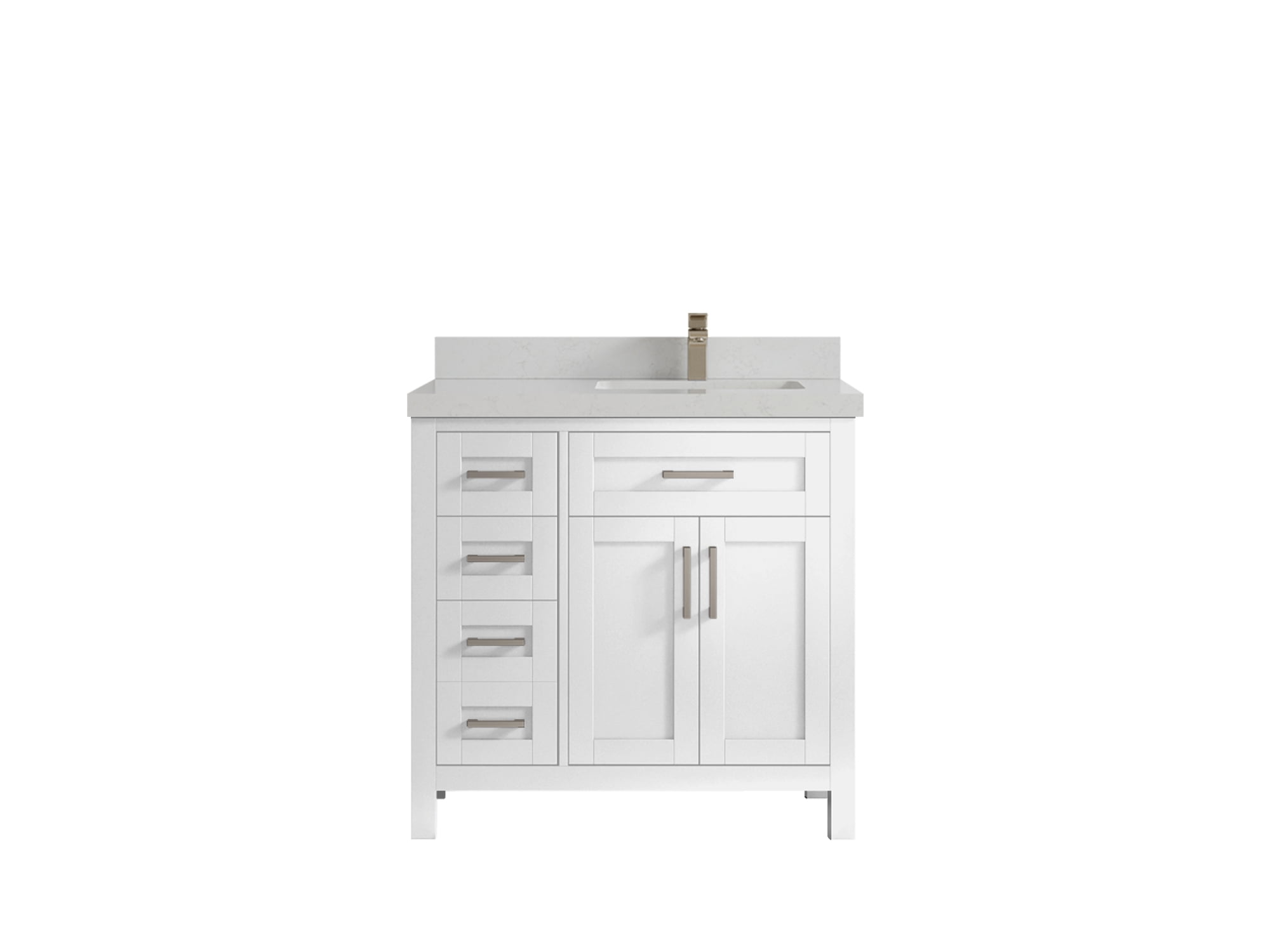Willow Collections 36 in. W x 22 in. D Cambridge Right Offset Sink ...
