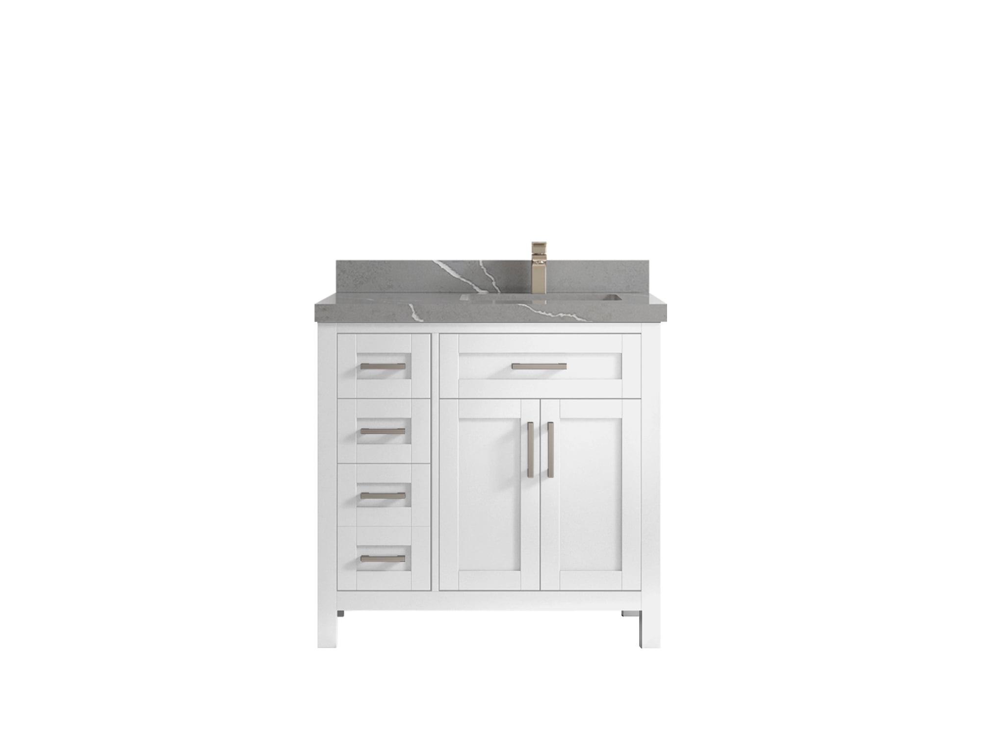Willow Collections 36 in. W x 22 in. D Cambridge Right Offset Sink ...