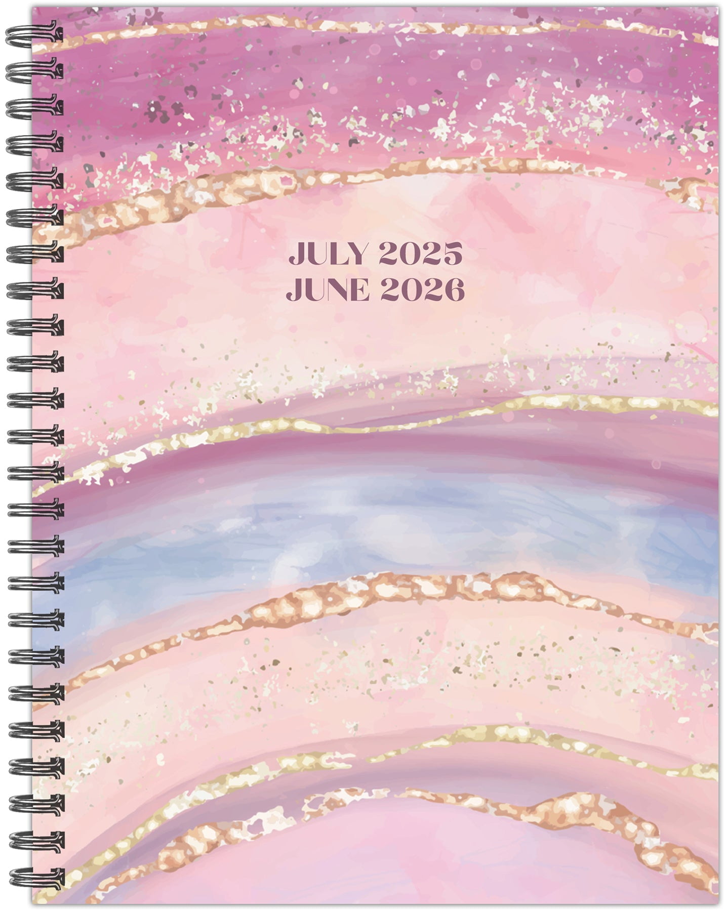 Willow Creek Press Gold Geode Academic July 2025 - June 2026 6.5" x 8.5 ...