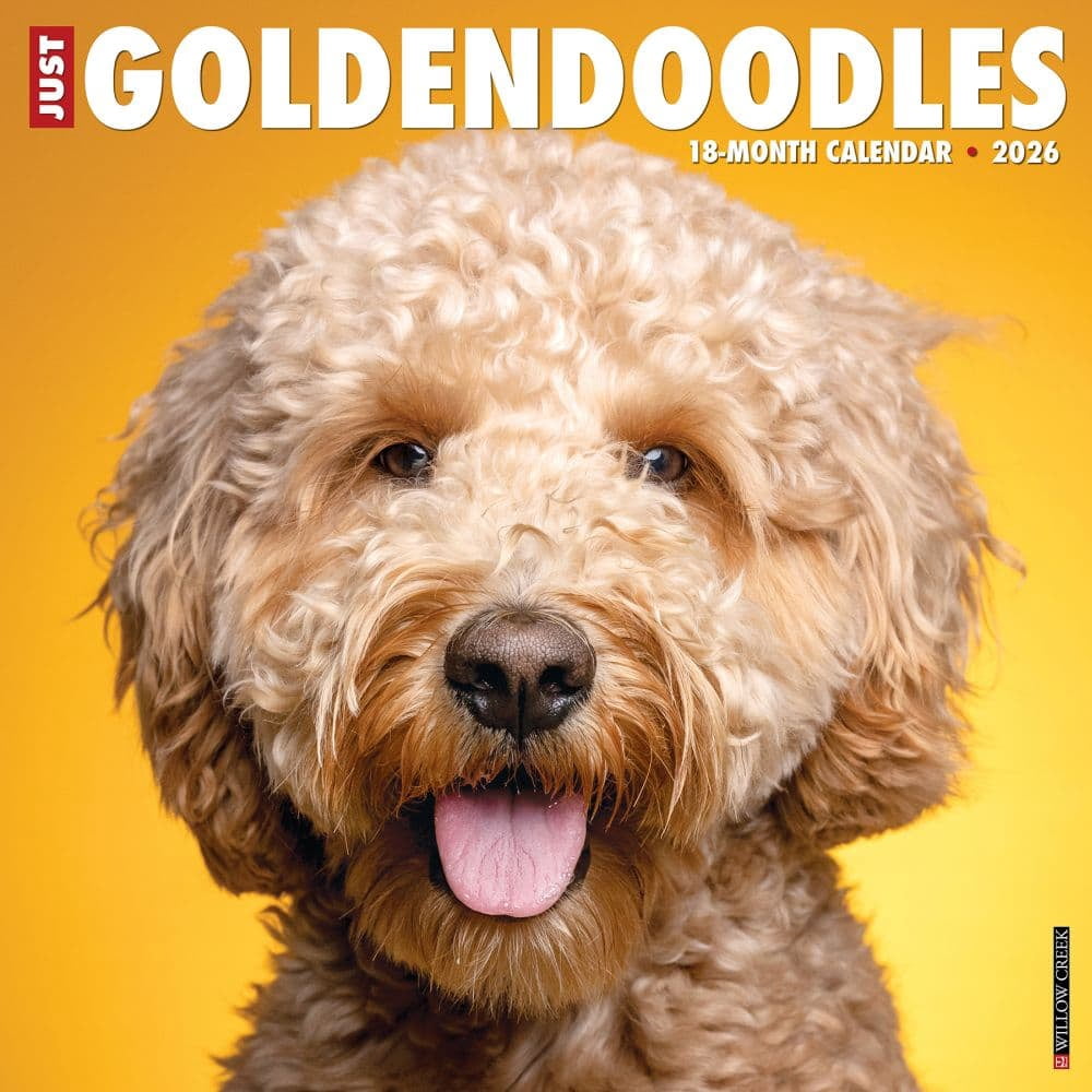 Willow Creek Press, Just Goldendoodles 2026 Wall Calendar, 12'' X 12 ...