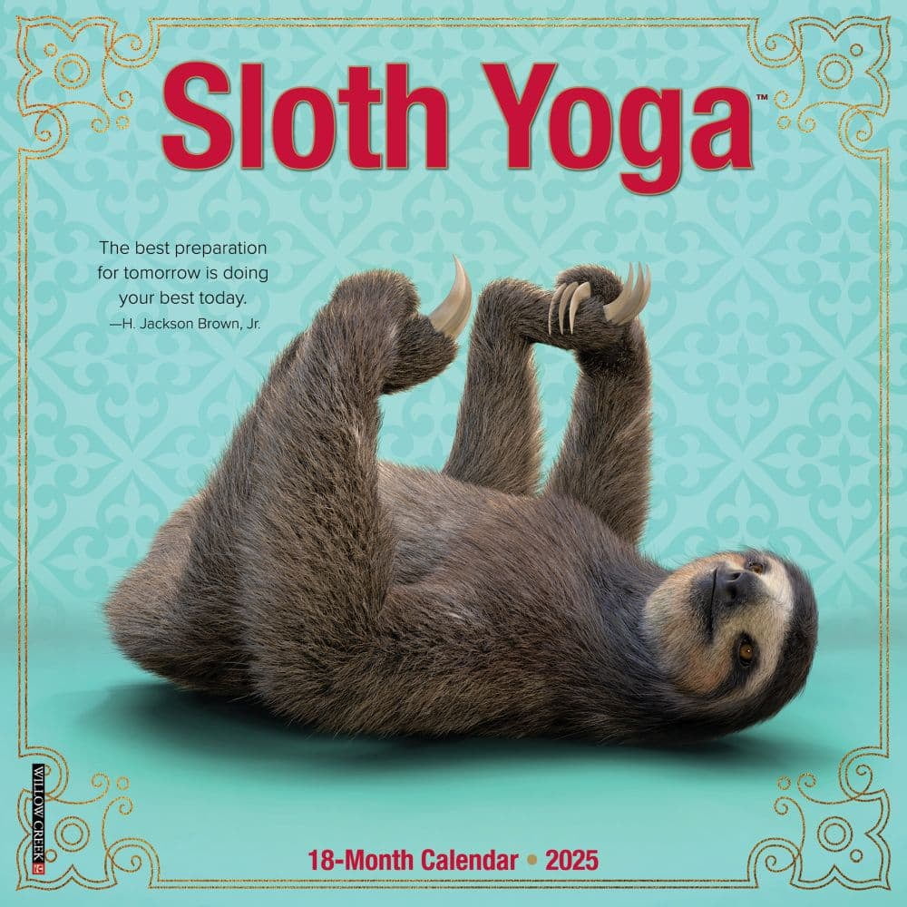 Willow Creek Press, Sloth Yoga 2025 Mini Wall Calendar - Walmart.com