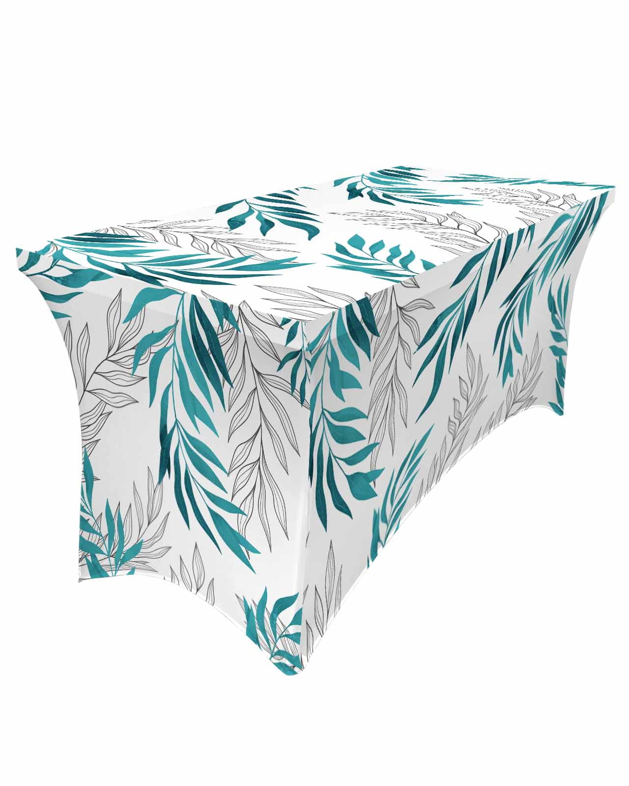 Willow Leaf Lines Blue Table Skirt Wedding ration Home Birthday Party ...